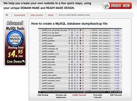 10 Tutorials To Take Mysql Database Backup