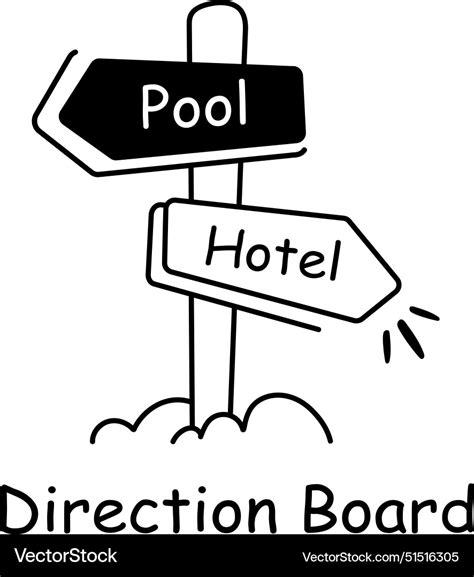 Direction Board Royalty Free Vector Image Vectorstock
