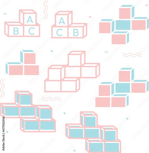 Intelligence Question Cube Completion Test Iq Test Vector Worksheet For