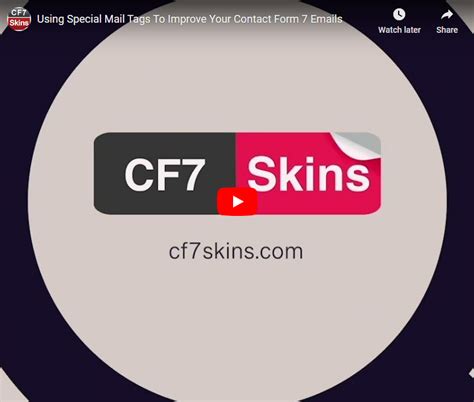 Using Special Mail Tags To Improve Your Contact Form 7 Emails Video