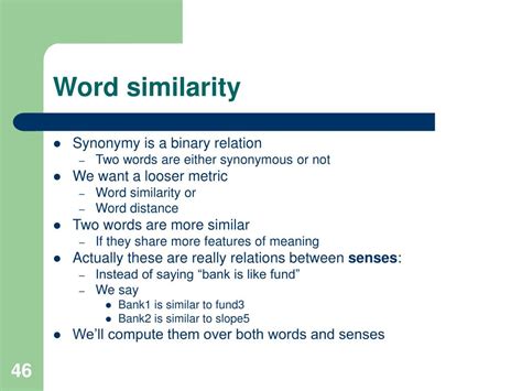 Ppt Wordnet And Word Similarity Lectures 11 And 12 Powerpoint Presentation Id 261460