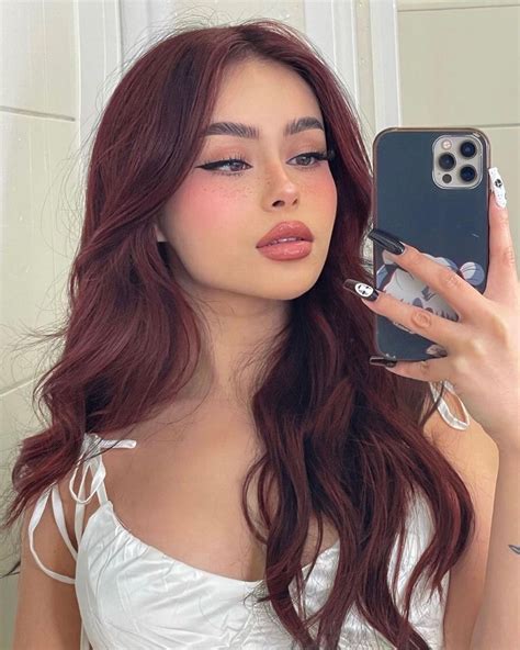 Cherry Brown Hair Cherry Hair Colors Red Hair With Brown Eyes Red