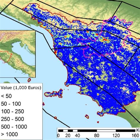 Seismic Hazard Map In Terms Of Pga Of Italy For The Return Period Of