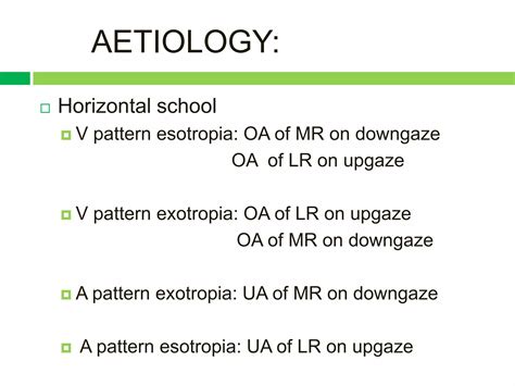 A V Pattern Strabismus Pptx