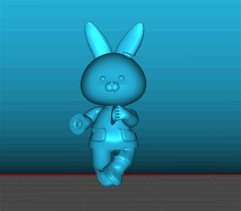 新年小兔子3d打印模型 新年小兔子3d打印模型stl下载 卡通3d打印模型 Enjoying3d打印模型网