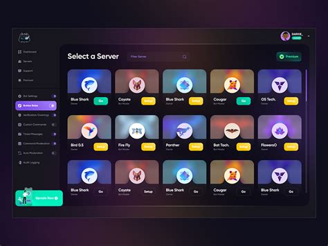 Discord Bot Dashboard Design By Raw Canvas Studio On Dribbble