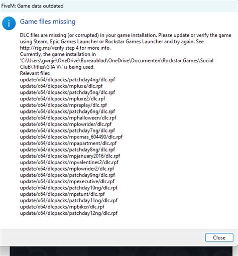 Dlc Game Files Missing Fivem Client Support Cfxre Community