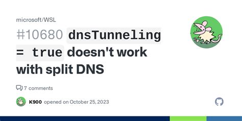 `dnstunneling True` Doesnt Work With Split Dns · Issue 10680 · Microsoftwsl · Github