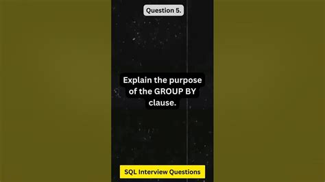 5 Sql Interview Questions And Answers By Sandeep Dalal Cse Explain Purpose Of Group By