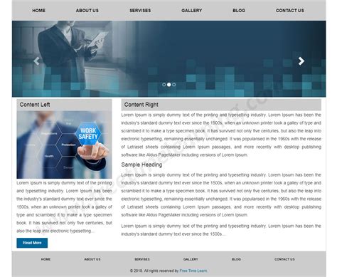 Basic Bootstrap Website How To Create A Basic Bootstrap Website Free Time Learning