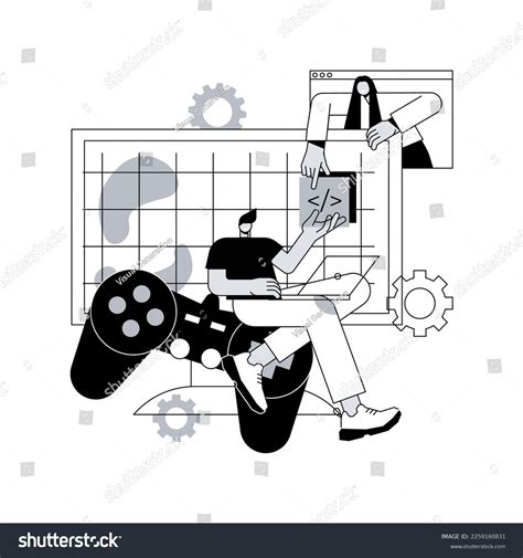 Computer Games Development Abstract Concept Vector Stock Vector Royalty Free 2259160831
