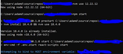 Nvm For Windows Is Failing When Using Npm Prestart Scripts · Issue 835 · Coreybutlernvm