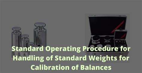 Sop For Using Weighing Balance At Rodney Swisher Blog