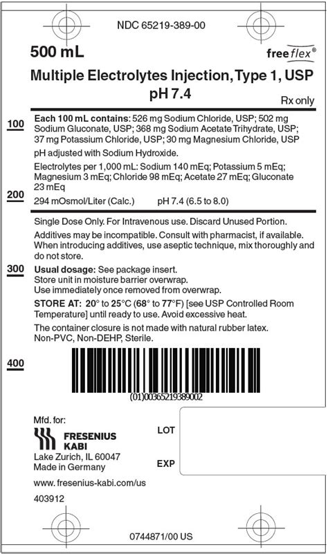 Multiple Electrolytes Ph 7 4 Fresenius Kabi Usa Llc
