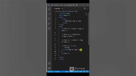 Text Formatting Tags In Html Shorts Htmltutorial Youtube