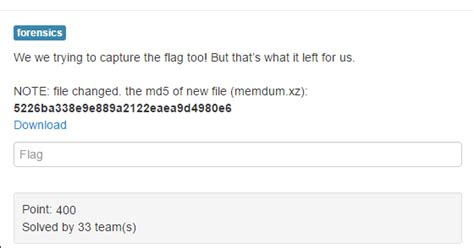 Beginners Ctf Blog Sharif Ctf 2016 Memdump Forensics 400
