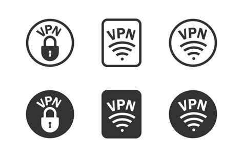 Premium Vector Vpn Lock Icon Set Safe Vpn Symbol Flat Vector Illustration