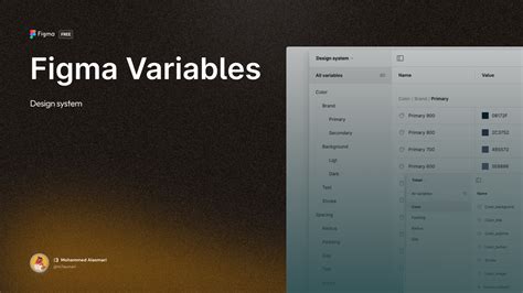 Figma Variables Design System Figma