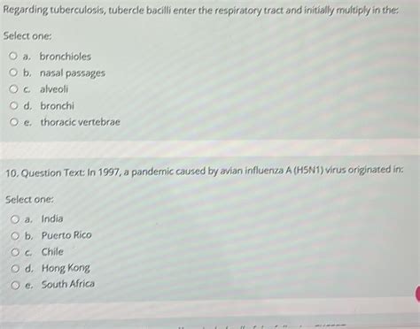 Regarding Tuberculosis Tubercle Bacilli Studyx