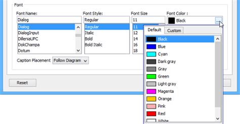 Applying Fill Line And Font Styles