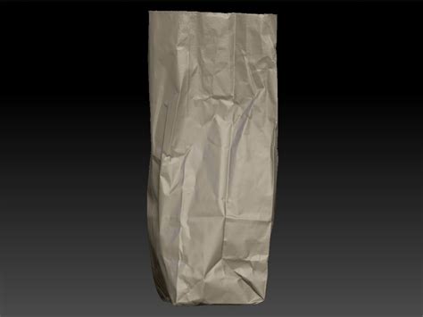 종이 쇼핑백 3d 모델 17 Ztl Obj Free3d