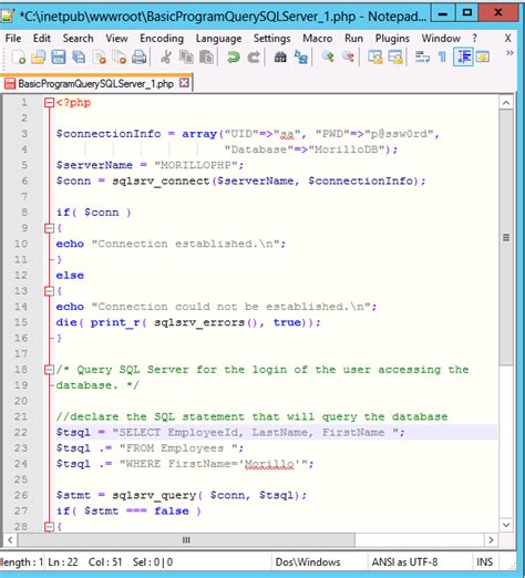 SQLCoffee How To Query A SQL Server Database From PHP