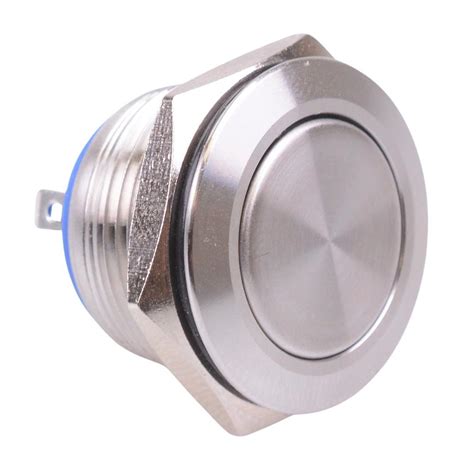 Off On Momentary 19mm Vandal Resistant Push Button Switch SPST