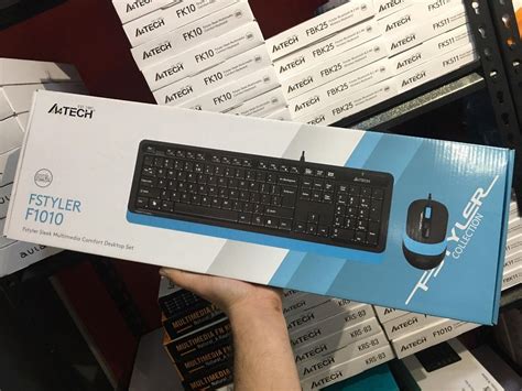 A4tech Fstyler F1010 Keyboard Mouse Combo Usb Blue Computers And Tech Parts And Accessories