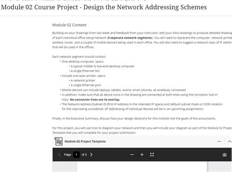 Solved Module 02 ﻿course Project ﻿design The Network