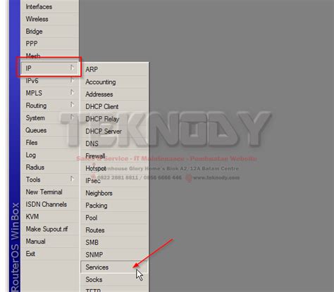 Mengubah Service Port Router Mikrotik Teknody