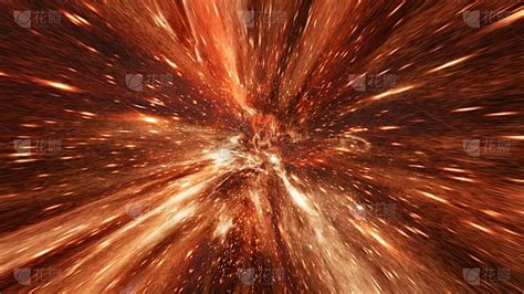 穿越虫洞隧道或抽象能量漩涡飞行。奇点，引力波和时空概念素材 花瓣网