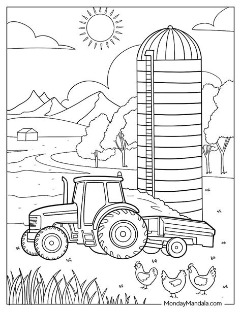 Unleash Your Inner Farmer With Fun And Free Farming Coloring Pages