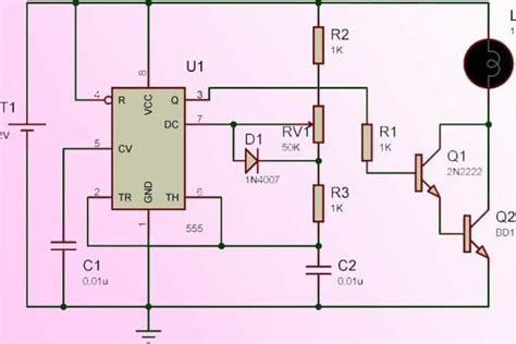 Automatic LED Blinking Circuit Using Timer IC LED Flasher