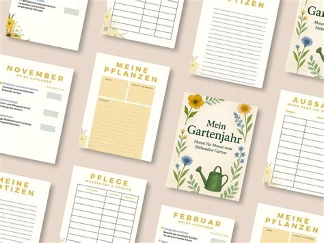 Gartentagebuch Zum Ausdrucken Dein Gartenjahr Auf Einen Blick Pdf
