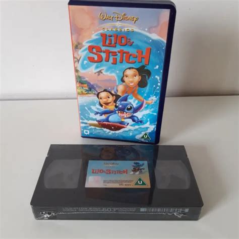 Lilo And Stitch Vhs Tape Disney Classics 2003 Pal Blue Mickey Mouse