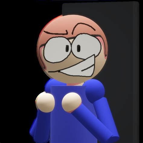 A Cartoon Character With Glasses And A Blue Shirt Is Standing In Front Of A Black Background