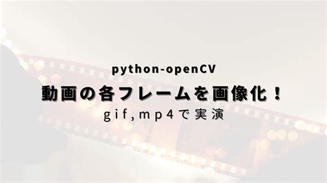 【python opencv】動画（ mp4）ファイルからフレームごとの画像を出力！ ヒガサラblog