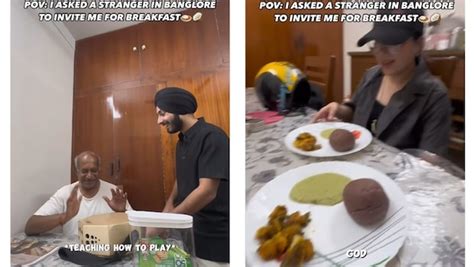 Viral Video Delhi Mans Breakfast Invitation At A Strangers Home In