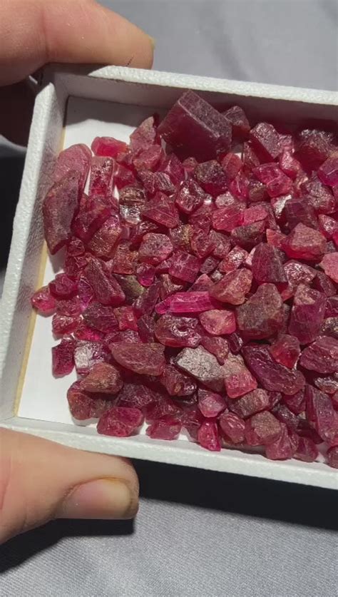 Facet Grade Rough Rubies And Panjsher Emerald Gemsvisor