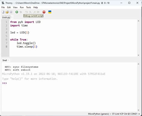 Nicolas Fillon On Linkedin Tutorial Micropython On Stm32 Another Success I Can Now Run