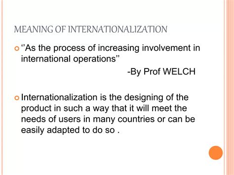 Stages Of Internationalization Pptx