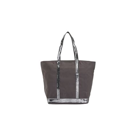 바네사 브루노 캔버스 L 카바스 토트백 그레이 Vanessa Bruno Kream