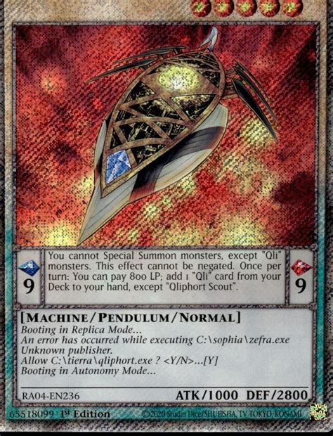 Qliphort Scout Ra04 En236 Prices Yugioh Quarter Century Stampede Yugioh Cards