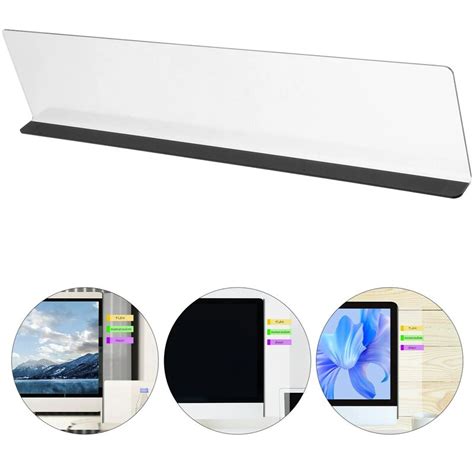 사무실용 컴퓨터 메시지 보드 화면 메모 알림 모니터 사이드 패널 메모 데스크 액세서리 및 주최자