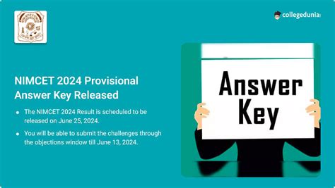Nimcet 2024 Provisional Answer Key Released Check Direct Link Here