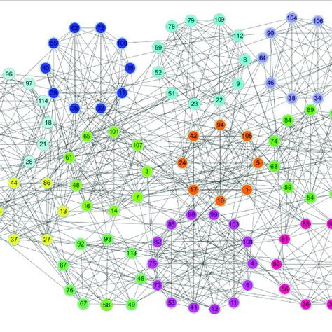 The Division Results Of The Nlc Algorithm In Three Standard Networks