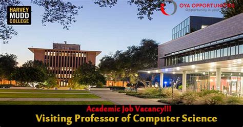 Harvey Mudd College Visiting Professor Computer Science Oyaop Oya Opportunities