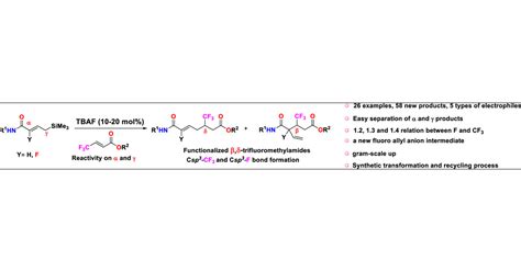 Fluoride Catalyzed Cross Coupling Of Silylamides To Cf3 Acrylates Access To Highly
