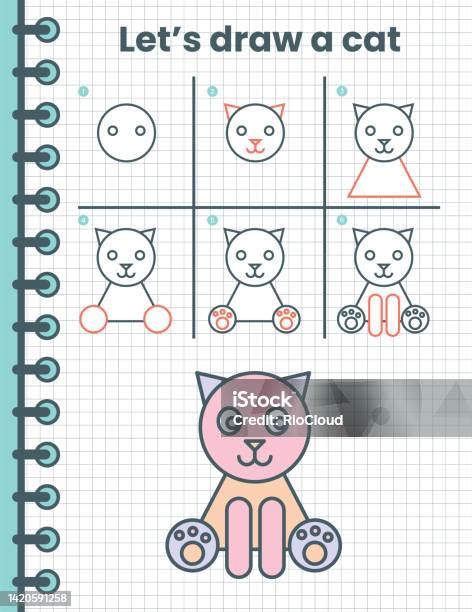어린이 스톡 일러스트레이션을위한 고양이 워크 시트를 그리는 방법 스승의 날에 대한 스톡 벡터 아트 및 기타 이미지 스승의 날 0명 개구리 Istock