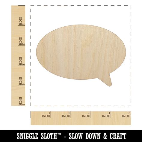Talk Speech Bubble Solid Unfinished Wood Shape Piece Cutout For DIY Craft Projects Michaels